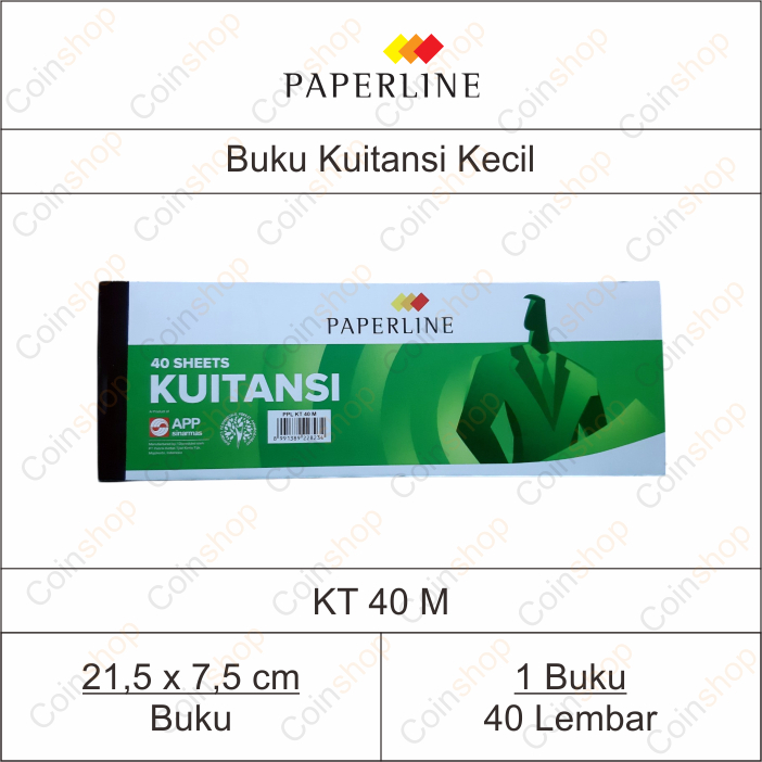 Jual Paperline KT 40 M Buku Kwitansi Kuitansi Kecil 40 Lembar Per Buku | Shopee Indonesia