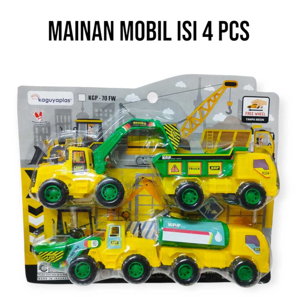Jual Mainan Mobil Konstruksi / Mainan Anak Mobil Plastik Besar Isi 4 ...