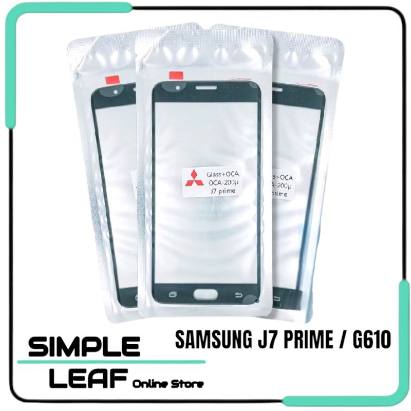 Jual Glass LCD / Kaca Depan Touchscreen LCD + Lem OCA Samsung J7 Prime G610 ( FREE PACKING DUS ...