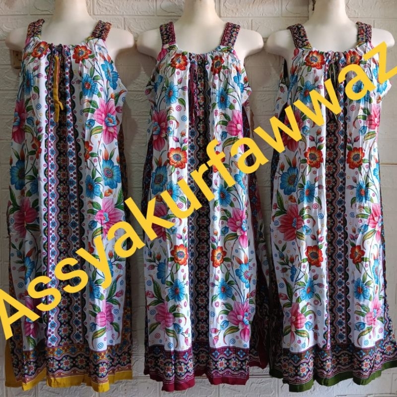 Jual DASTER BATIK ASSYAKURFAWWAZ MODEL YUKENSI MOTIF BUNGA GELOMBANG ...