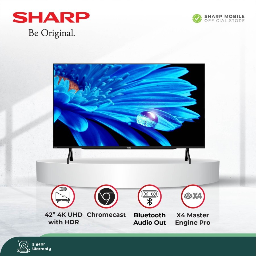 Jual SHARP 4T-C42FK1i 42 Inch 4K Frameless Google TV | Shopee Indonesia
