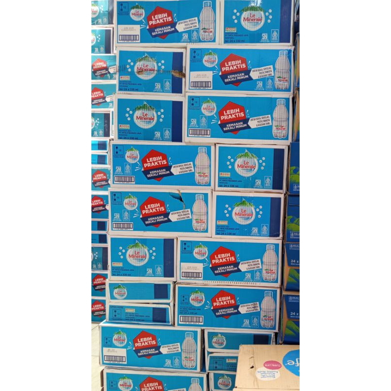 Jual LE MINERALE botol 330ml 1 dus | Shopee Indonesia