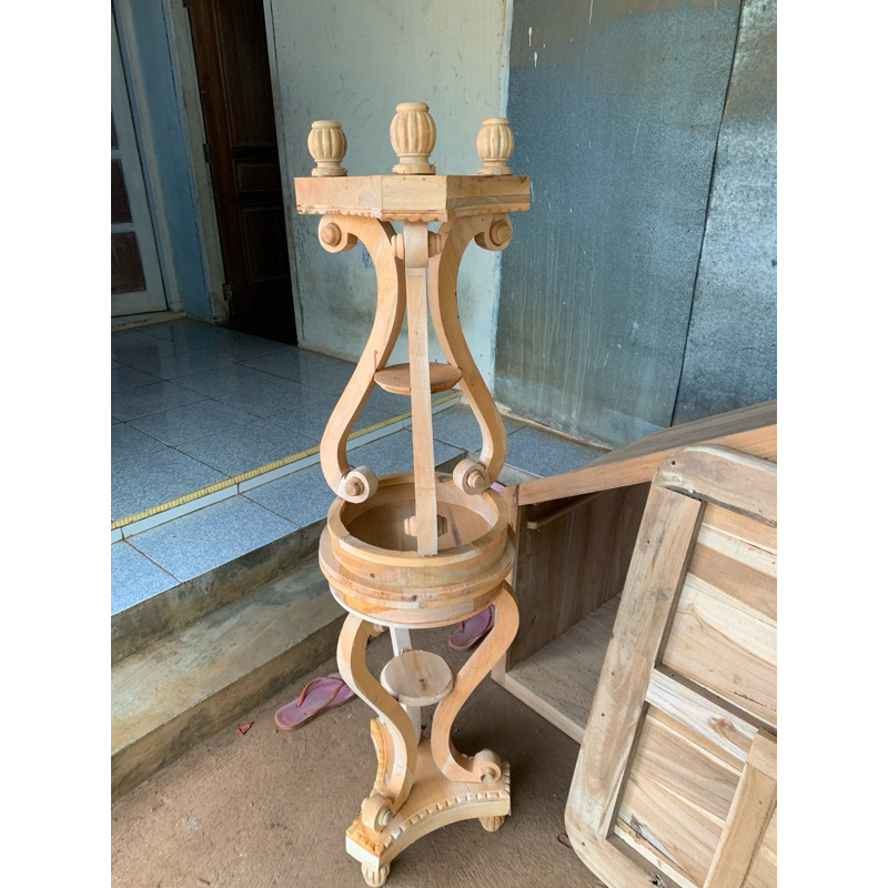 Jual TEMPAT VAS BUNGA S3 MAHONI | Shopee Indonesia