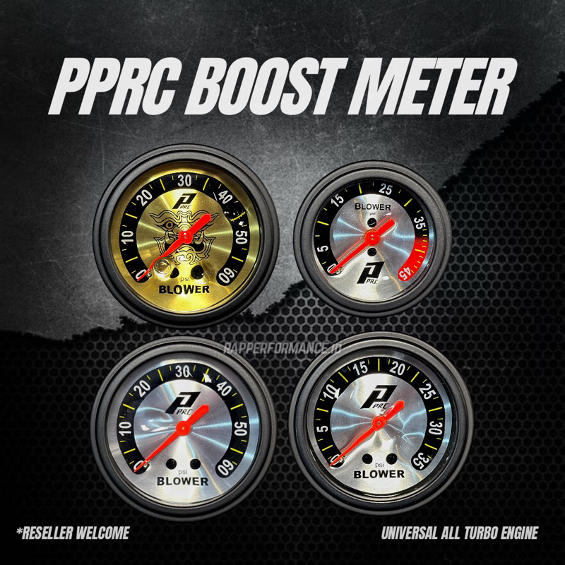 Jual BOOST METER PPRC ORIGINAL BLOWER PRESSURE 60 PSI KOMPLIT SET ...