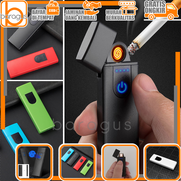 Jual Korek Elektrik Electric Lighter Smart Touch Sensor USB ...