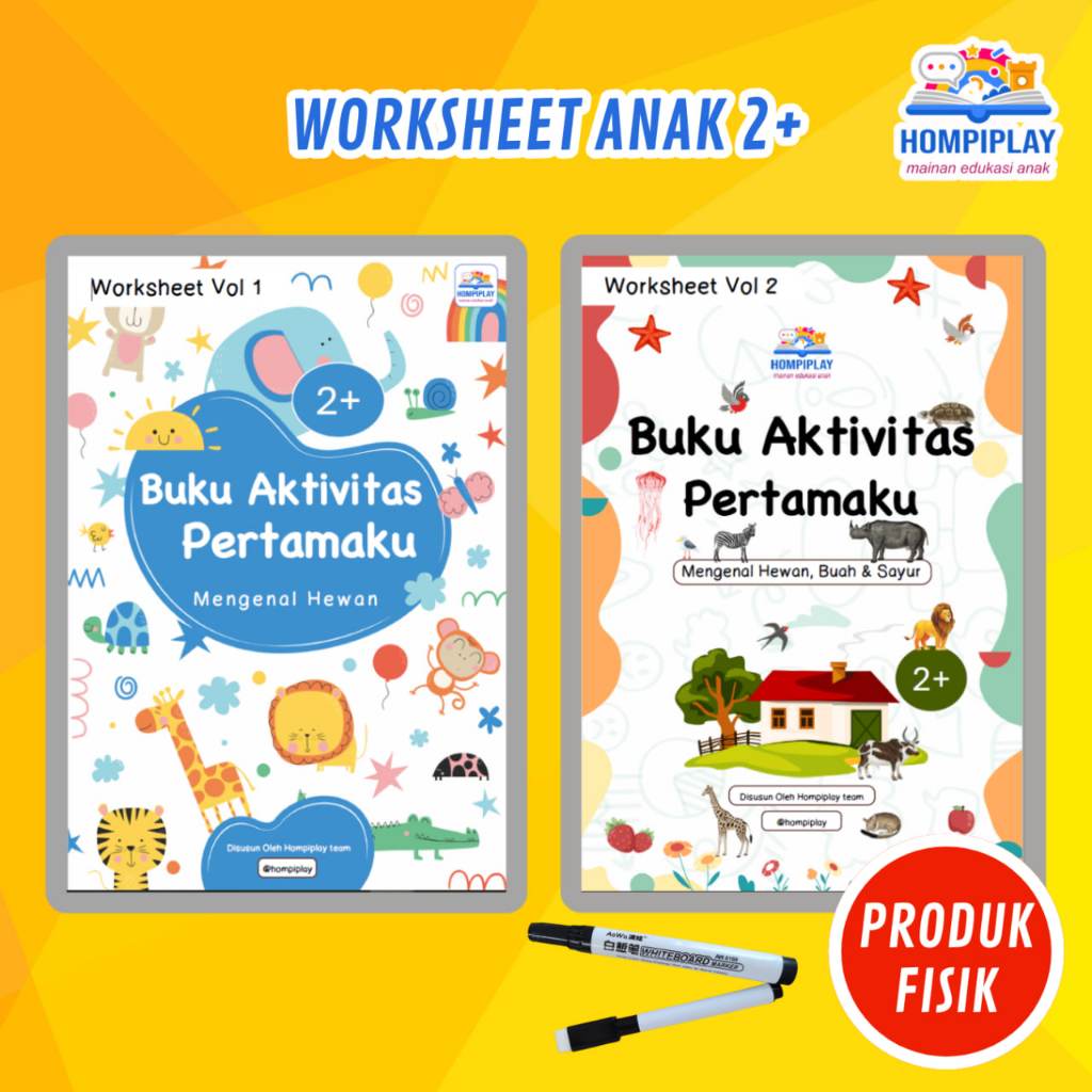 Jual ACTIVITY WORKSHEET - Buku Aktivitas Pertamaku - Usia Dini Paud 2-3 ...