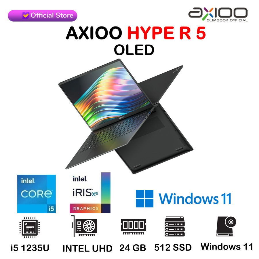 Jual AXIOO HYPE R5 OLED - INTEL I5-1235U - 24GB - 512GB - 14" OLED ...