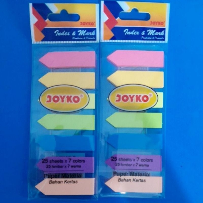 Jual sticky note Joyko bahan kertas(25lbrx7warna) | Shopee Indonesia