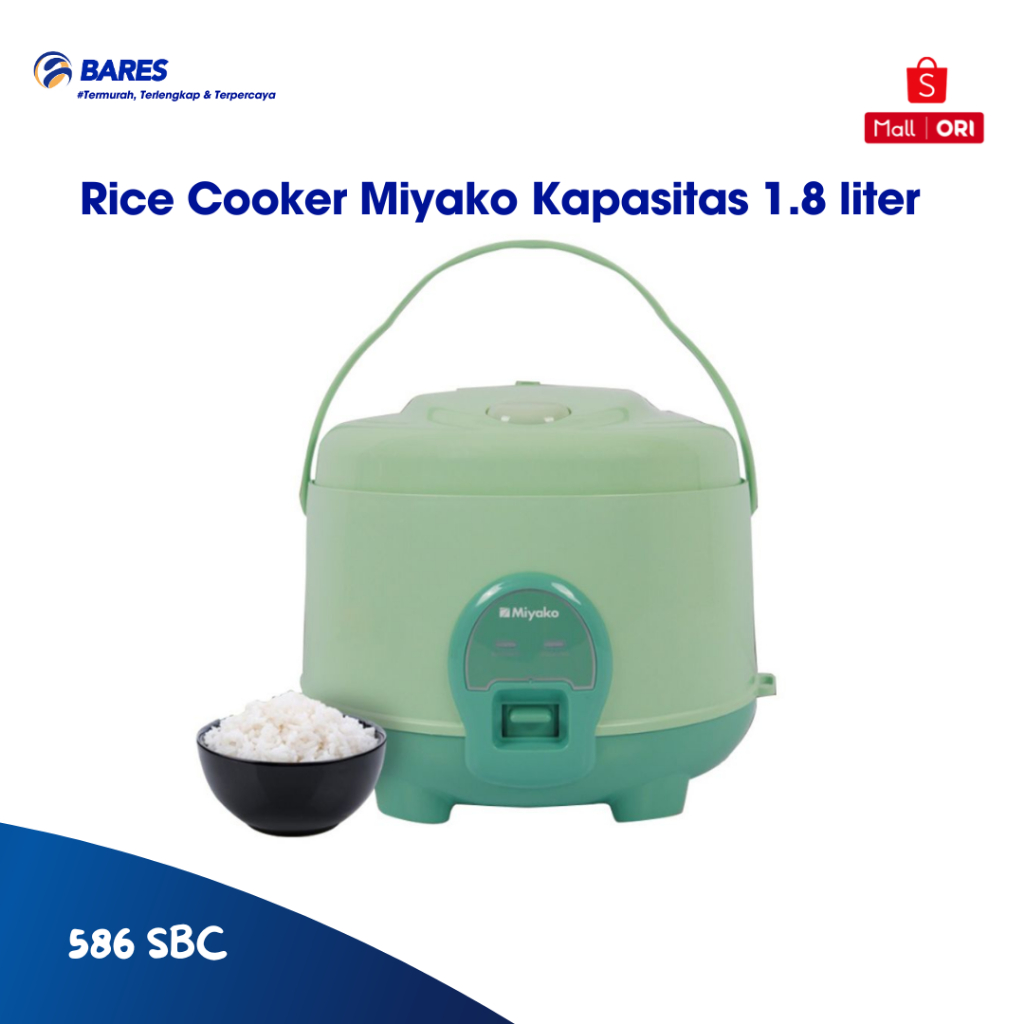 Jual Miyako MCM 586 SBC Rice Cooker Kapasitas 1.8 liter | Shopee Indonesia