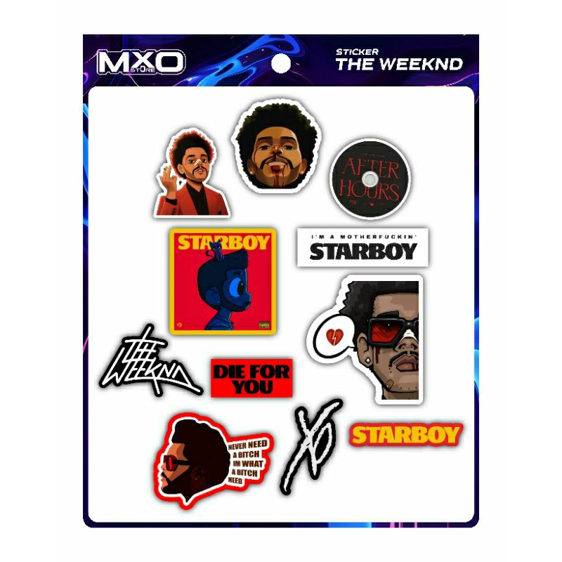 Jual sticker THE WEEKND 5k get 3 (bebas pilih) | Shopee Indonesia