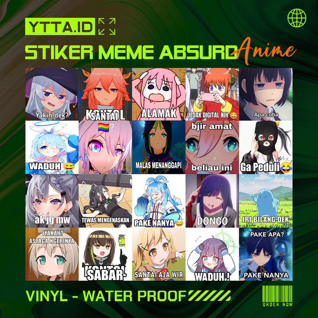 Jual STIKER MEME ABSURD ANIME | STIKER MEME ABSURD | Shopee Indonesia