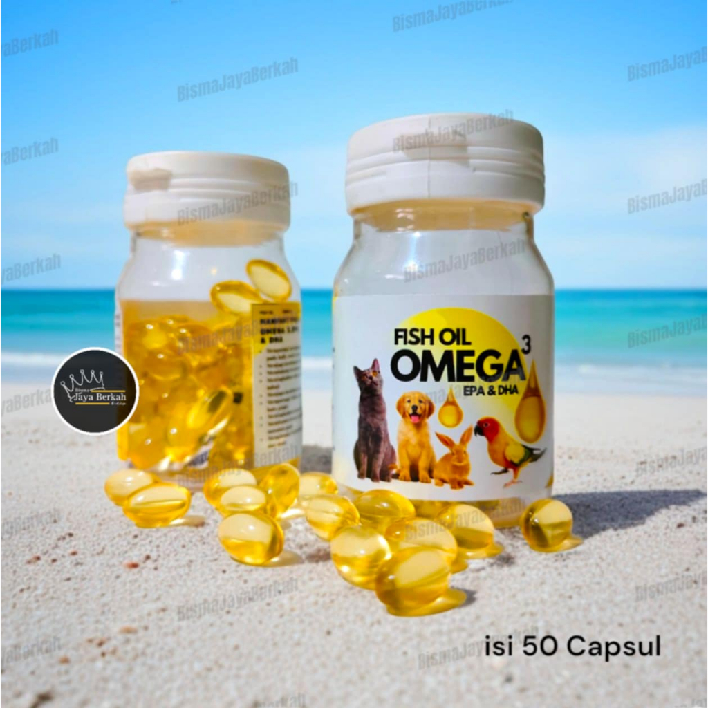 Jual Omega3-Fish Oil 50 CAPSUL VITAMIN HEWAN | Shopee Indonesia