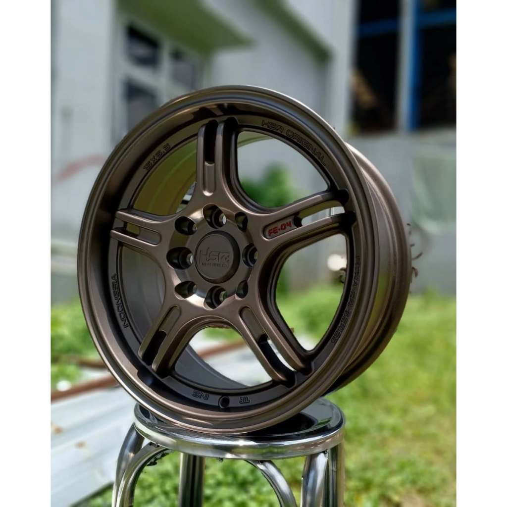 Jual PELEK VELG MOBIL RACING HSR FE04 R15 4X100-4X114,3 RING 15 UNTUK MOBIL BRIO,AVANZA,CALYA ...