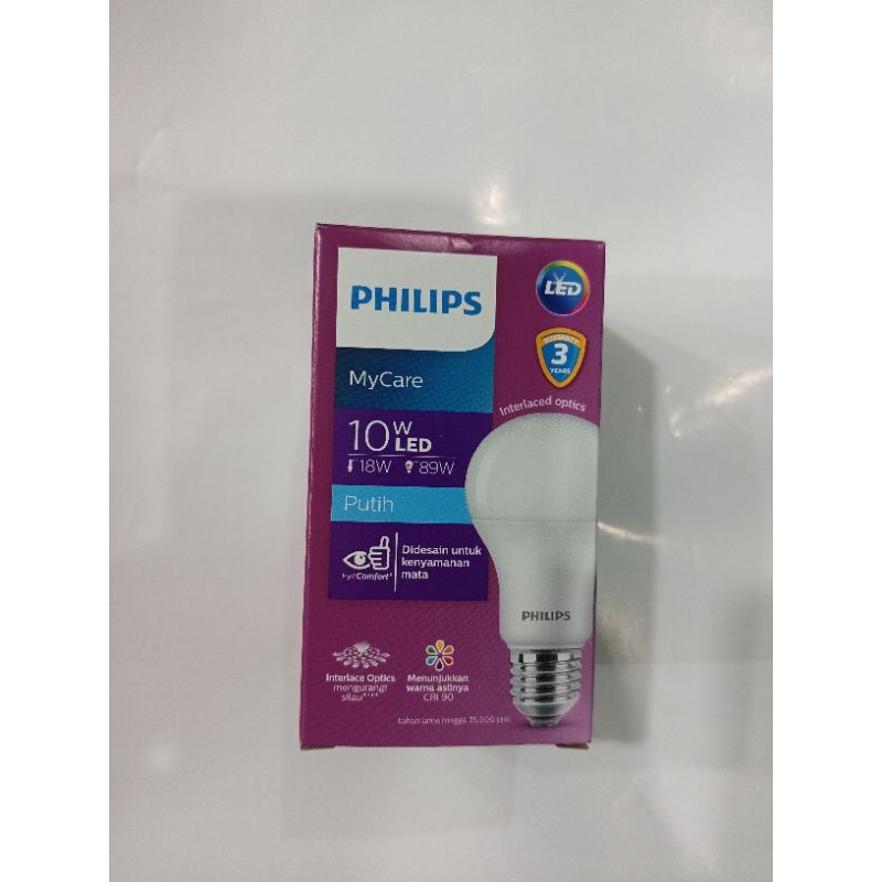 Jual Philip led mycare 10 watt putih bohlam LED Bulb Mycare 10 watt | Shopee Indonesia
