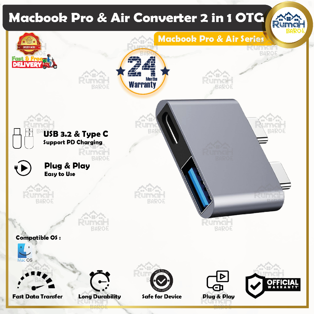 Jual Apple Macbook HDMI USB Type C Dock Hub Converter Adapter Macbook ...