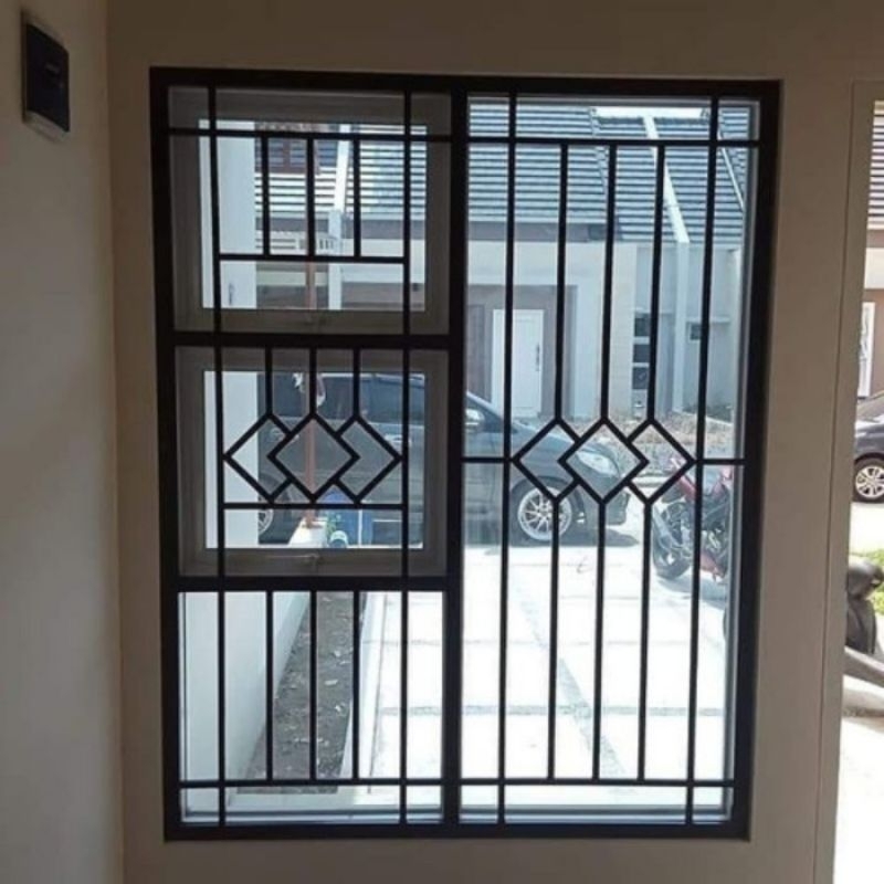 Jual Tralis kaca jumbo ukuran 2 meter persegi tralis jendela | Shopee ...