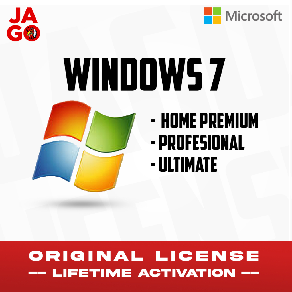 Jual Windows 7 Home | Pro | Ultimate Digital License - Original ...