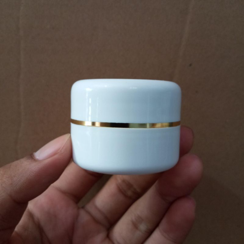 Jual Pot cream 12,5 gram putih Lis gold/Pot Pp 12,5gram putih terang ...