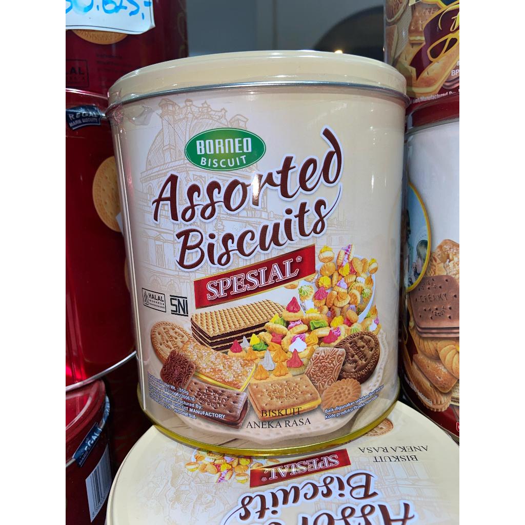 Jual BORNEO Biscuits Assorted Spesial Kemasan Tins 350 gr | Shopee ...