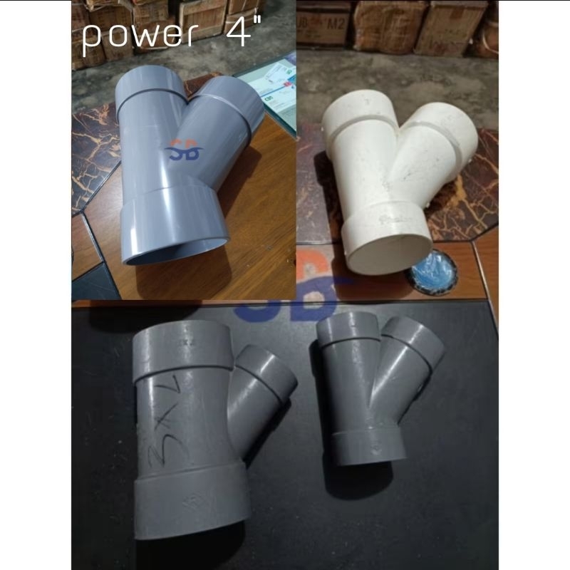 Jual Y Branch 45 derajat / fitting PVC / sambungan pipa / Y branch sambungan / tee Y 3" / tee Y ...