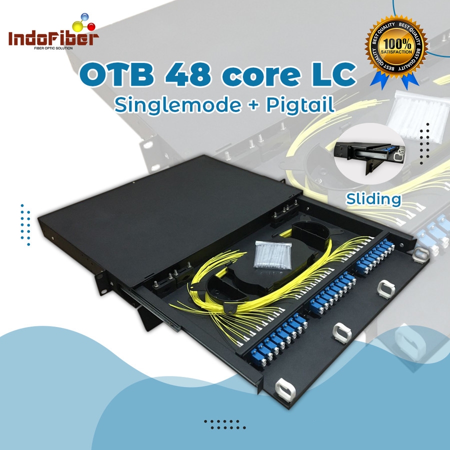 Jual Indofiber OTB 48 core LC Singlemode rackmount sliding rail ...