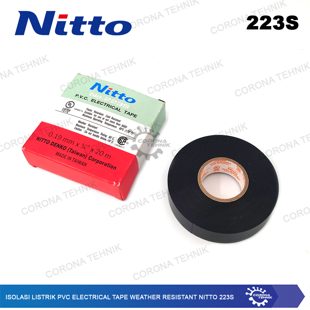 Jual Nitto 223S 223SH Isolasi Listrik PVC Electrical Tape Weather ...