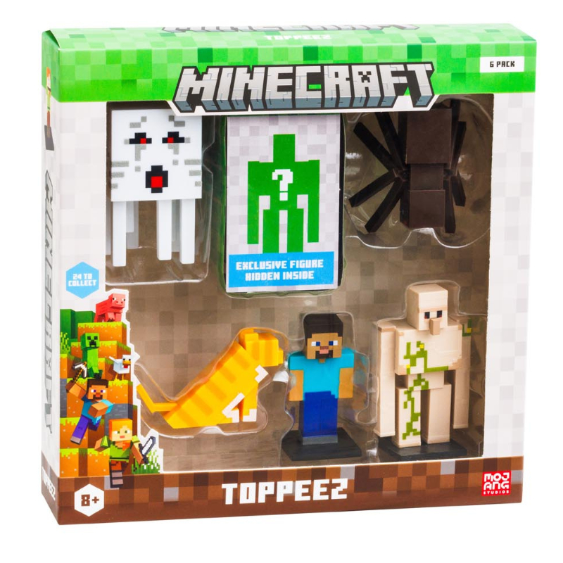 Jual Mainan Minecraft 3D Toppeez 6 pack Deluxe Box | Shopee Indonesia
