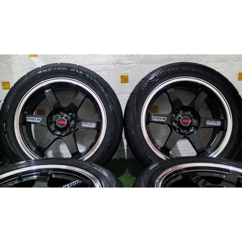 Jual Velg mobil Rays TE37 R16 mulus ban semislik 99% 2024 | Shopee ...