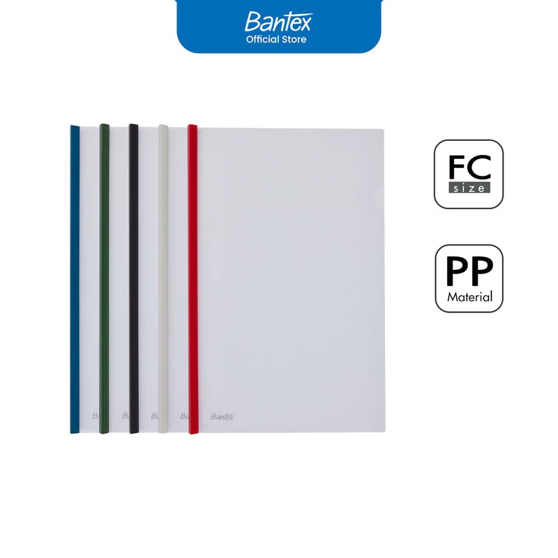 Jual Bantex Map Plastik Sliding File Sheet Protector Cover F4 / Folio # ...