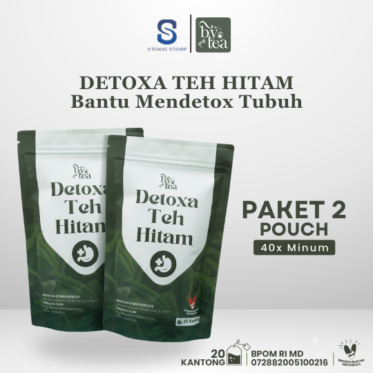 Jual Teh Hitam BYTEA Detoxa 2 Pouch - Detox Tubuh & Lancarkan Pencernaan dengan Sentuhan Jahe ...