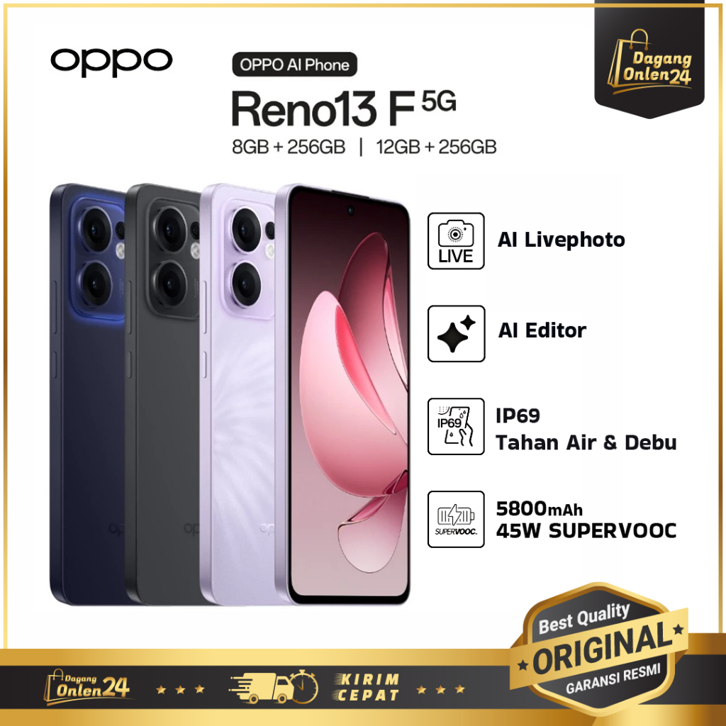 Jual OPPO Reno13 F 5G 12/256GB | OPPO Reno 13F 8/256GB Garansi Resmi OPPO Indonesia | Shopee ...