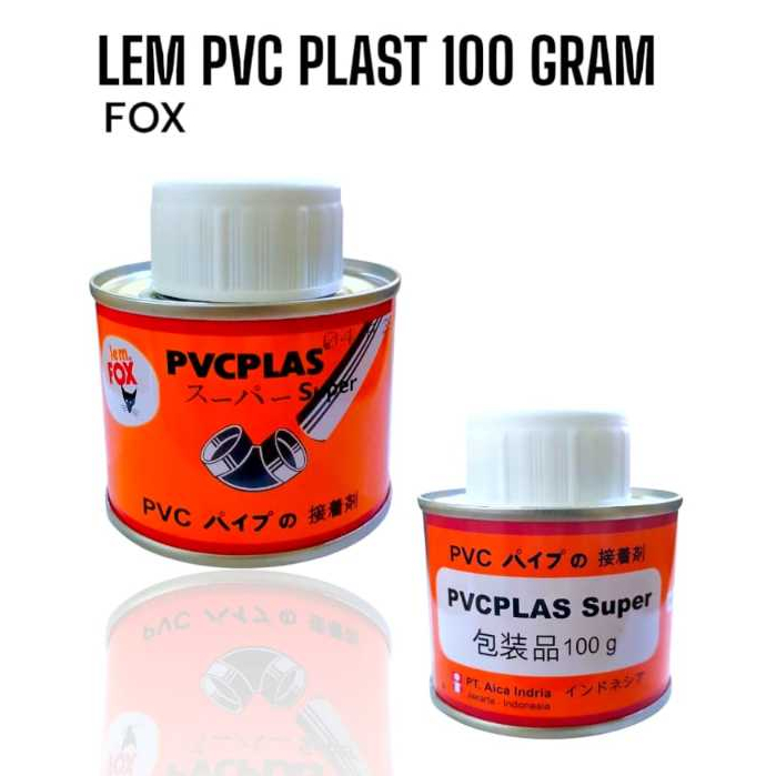 Jual FOX Lem Pipa PVCPLAS 100 Gram | Shopee Indonesia