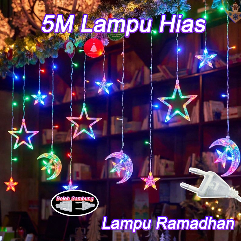 Jual [Ready stock] 2025 NEW 4Meter Lampu Ramadhan Lampu Hias Lampu LED ...