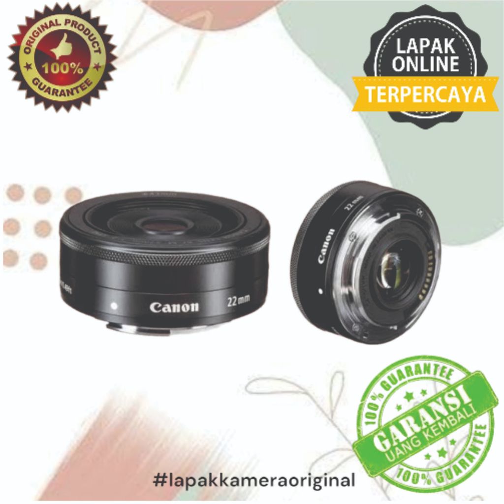 Jual CANON 22MM F2 STM FOR MIROLLES EOS M M10 M3 M100 M200 M6 M50 DAN ...
