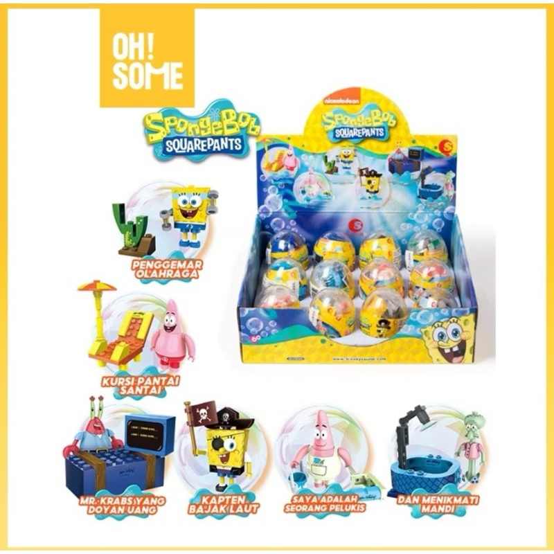 Jual OHSOME Spongebob Surprise Egg Blind Box READY | Shopee Indonesia