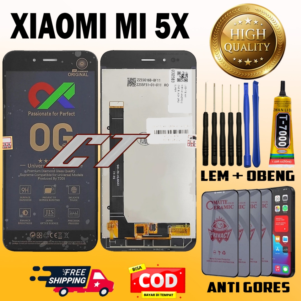 Jual LCD TOUCHSCREEN XIAOMI MI 5X LAYAR SENTUH ORIGINAL ORI ALL MEREK ...