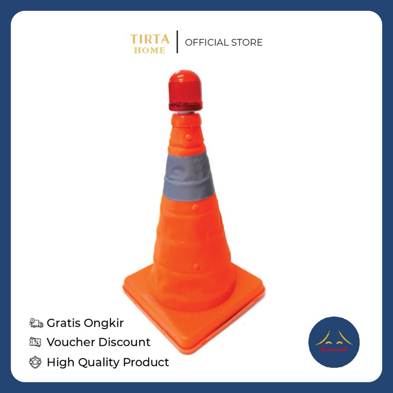 Jual Kerucut Jalan Lipat Lalu Lintas Safety Traffic Foldable Cone Rubber 30cm 40cm 60cm Free ...