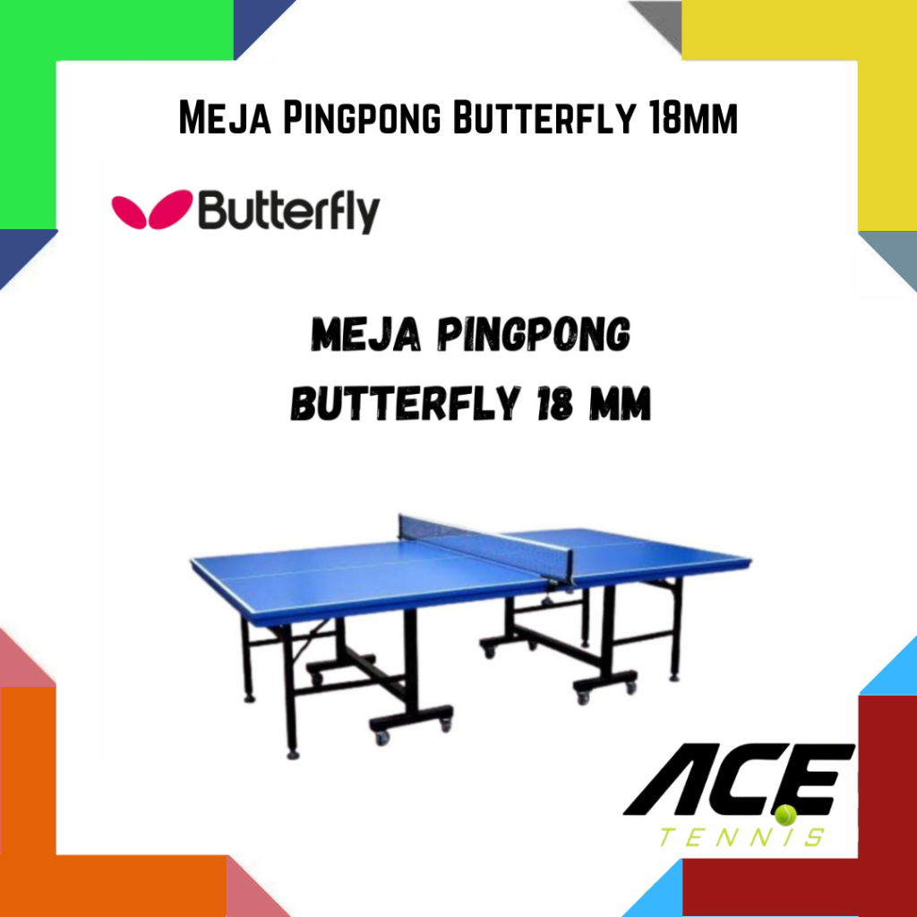 Jual Meja Pingpong Butterfly 16mm dan 18mm / Meja tenis Butterfly | Shopee Indonesia