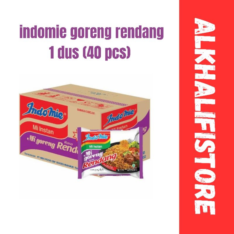 Jual indomie goreng rendang 1 dus isi 40 | Shopee Indonesia