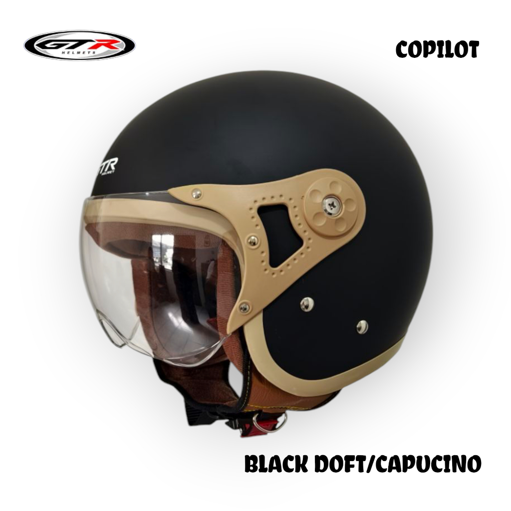Jual Helm GTR Copilot Hijab Retro Italy Pria Wanita SNI Kekinian ...