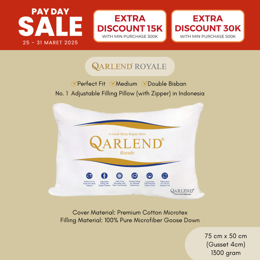 Jual Bantal Tidur Leher Hotel Microfiber Bulu Angsa Sintetis - Qarlend ...