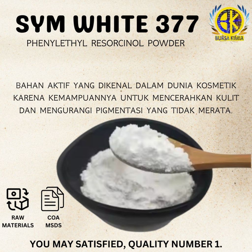 Jual Cosmetic Raw Material Sym White 377 Powder 10gr / Phenylethyl ...