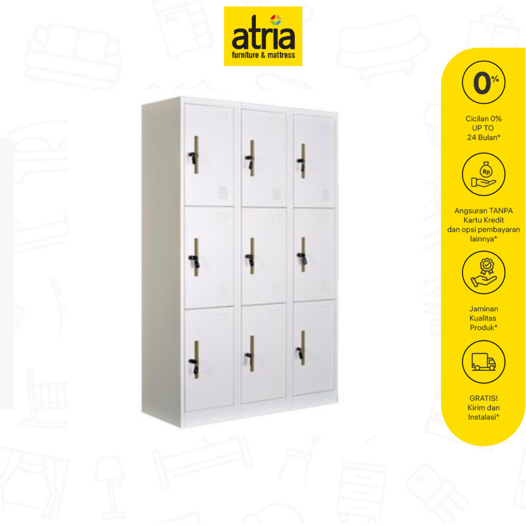 Jual Atria Loker 6 Pintu Sterling locker | Shopee Indonesia