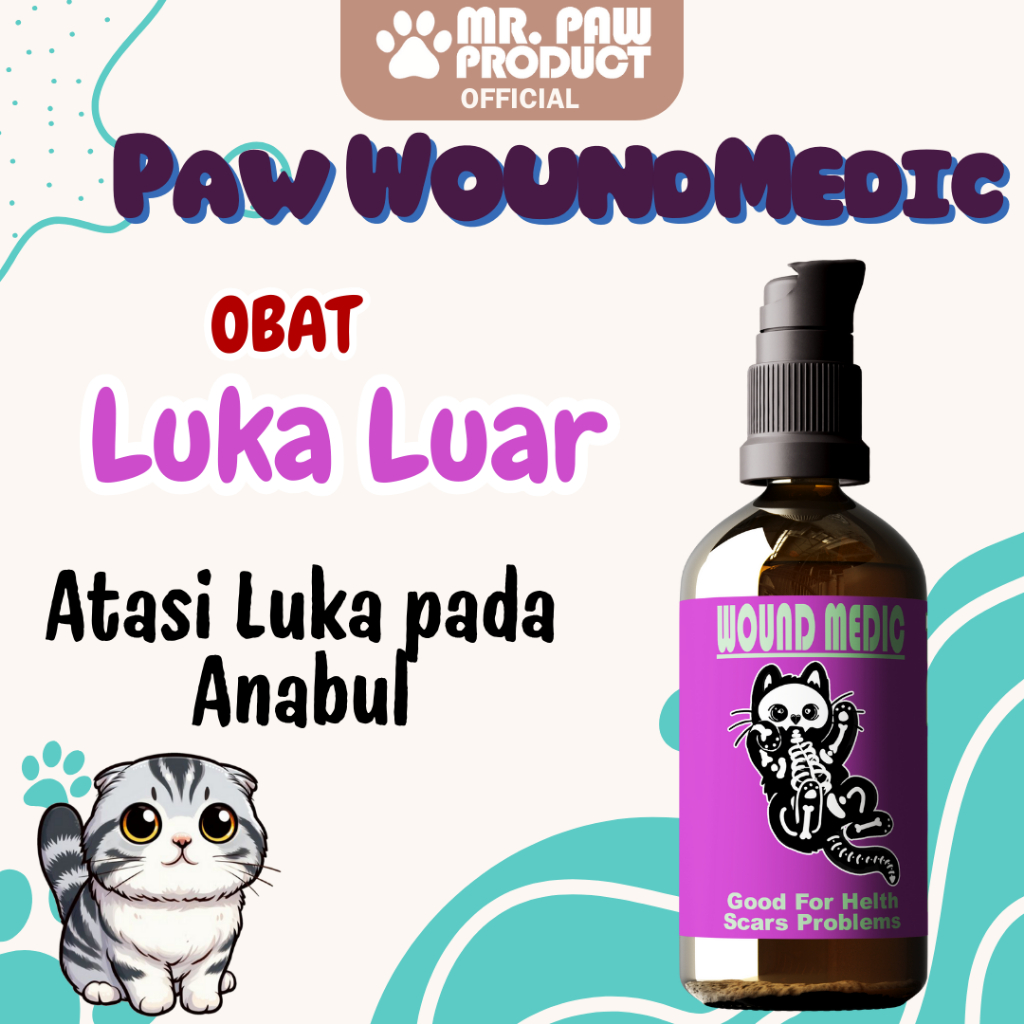 Jual MR PAW - Wound Medic / obat luka luar / obat luka luar kucing ...