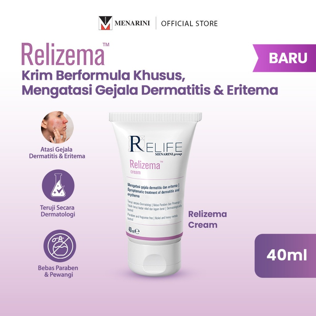 Jual Relizema Cream 40ml - Atasi Gejala Dermatitis & Eritema | Shopee ...