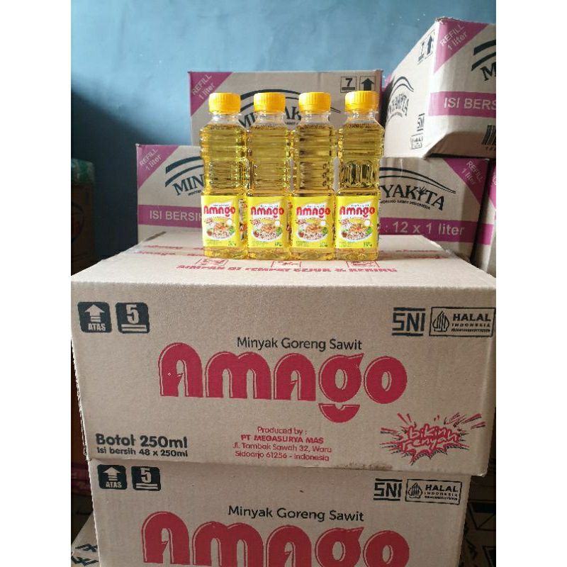 Jual Minyak goreng Amago 250ml/dus/48 btl | Shopee Indonesia