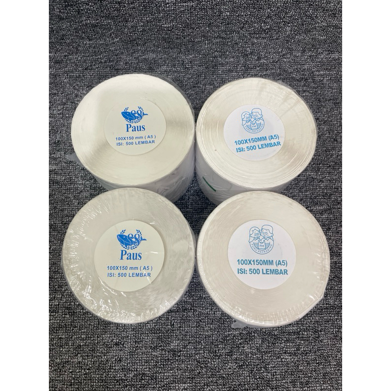 Jual STICKER KERTAS THERMAL LABEL PRINT RESI BARCODE BAHAN KERTAS PAUS ...