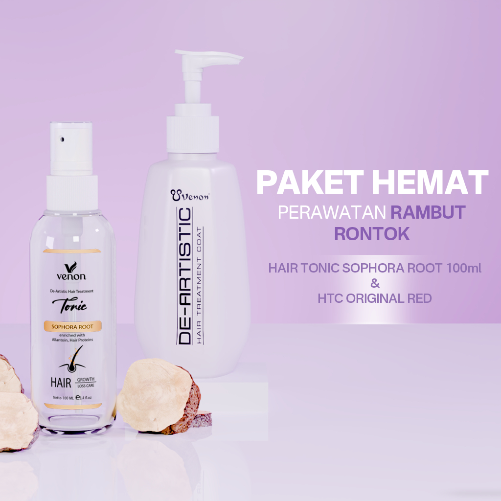 Jual VENON Paket Hemat Hair Tonic Sophora Root 100ml & Hair Serum ...