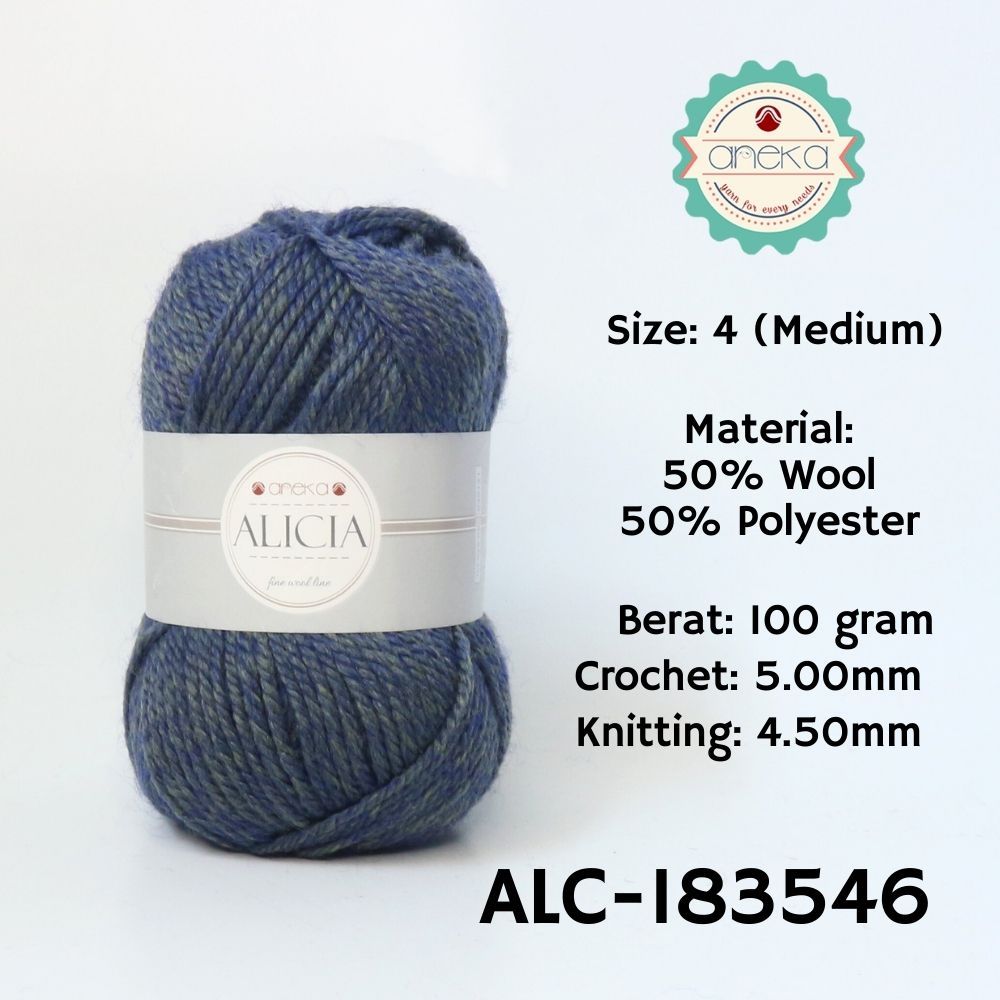 Jual ANEKA - Benang Rajut Wool Alicia / Crochet Knitting Yarn - 183546 ...