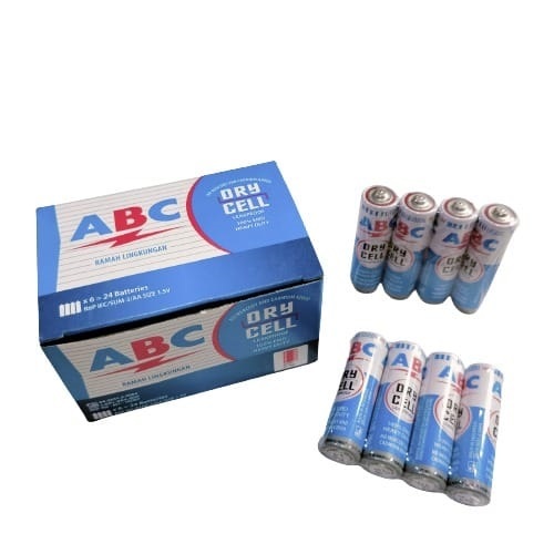 Jual BATU BATERAI ABC AA A2 1.5 V ISI 24 PCS BIRU ( 1 BOX ) | Shopee ...